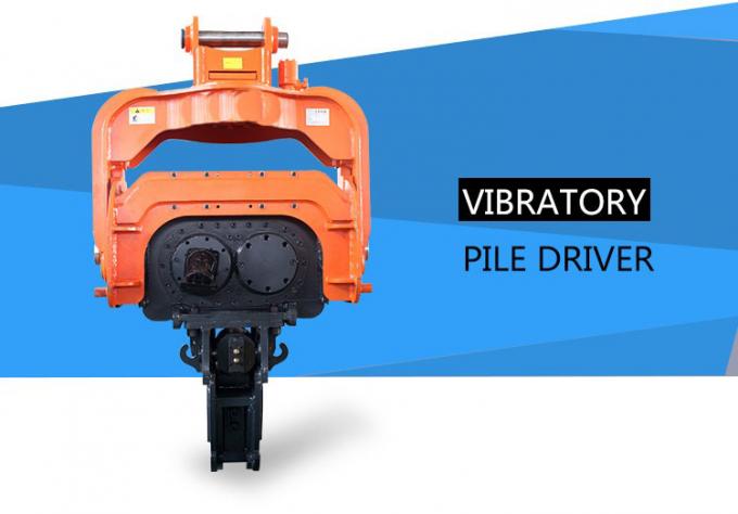 Precision Vibratory Pile Hammer Excavator Hydraulic Pile Driver 3000rpm ...