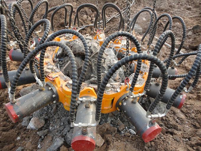 TYSIM KP380A Round Hydraulic Pile Breaker Construction Equipment for ...