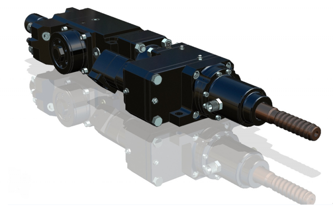 Excavator Mounted Hard 12 M Rock Drilling Rig