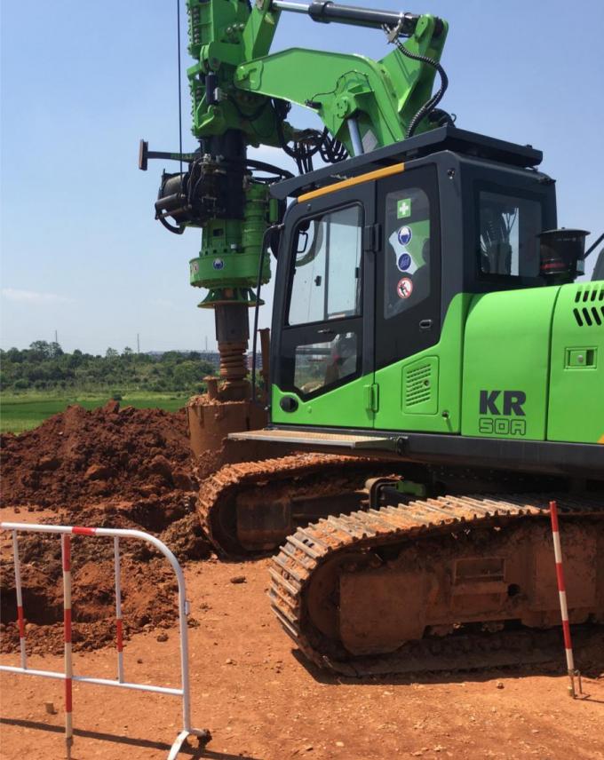 KR50D 30 rpm Hydraulic Small Rotary Piling Machine 20 m Max. drilling ...