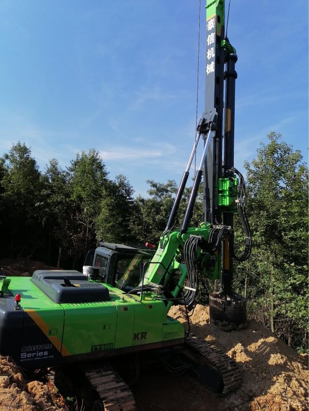 KR110D Hydraulic Rotary Piling Rig Machine For Electric Power ...