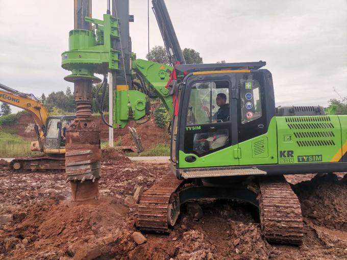 8rpm 1200mm Hydraulic Piling Rig Machine Earth Drills Augers For Excavator