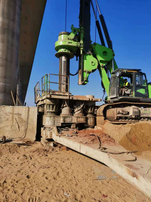 Tysim KR300ES low headroom drilling rig worked for LiuAn high-speed ...