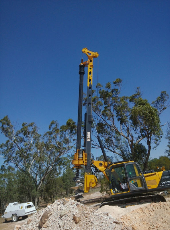 Max. torque 80 kN.m Well Hydraulic Rotary Boring Piling Rig Machine ...