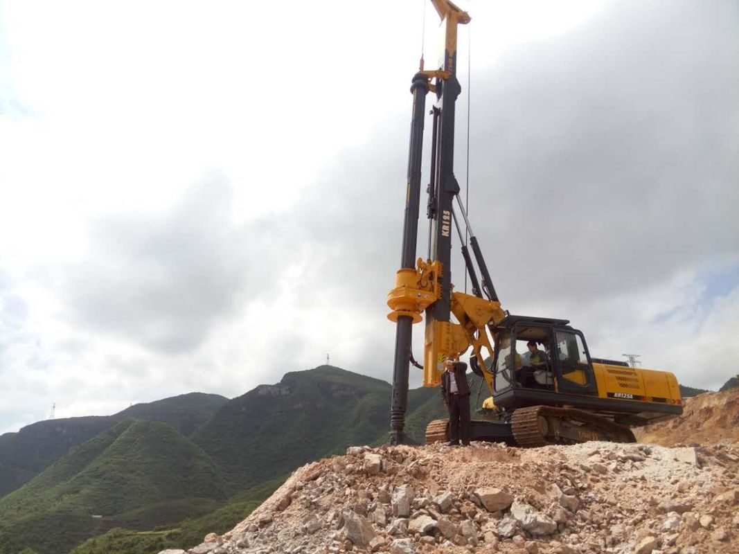 Well Drilling 43 m Foundation Pile Machine KR125A Rock Boring Machine ...