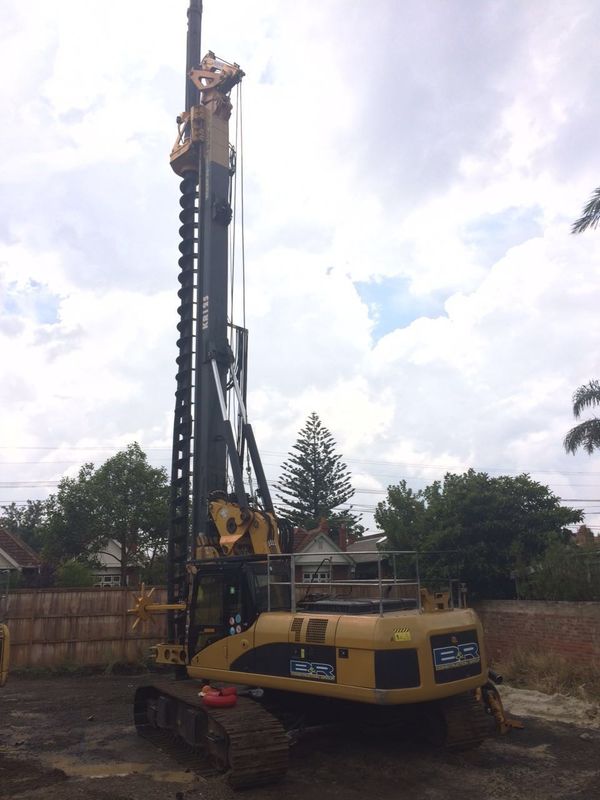 Pile Boring Machine , Rotary CFA Construction Micro Piling Equipment 62 ...