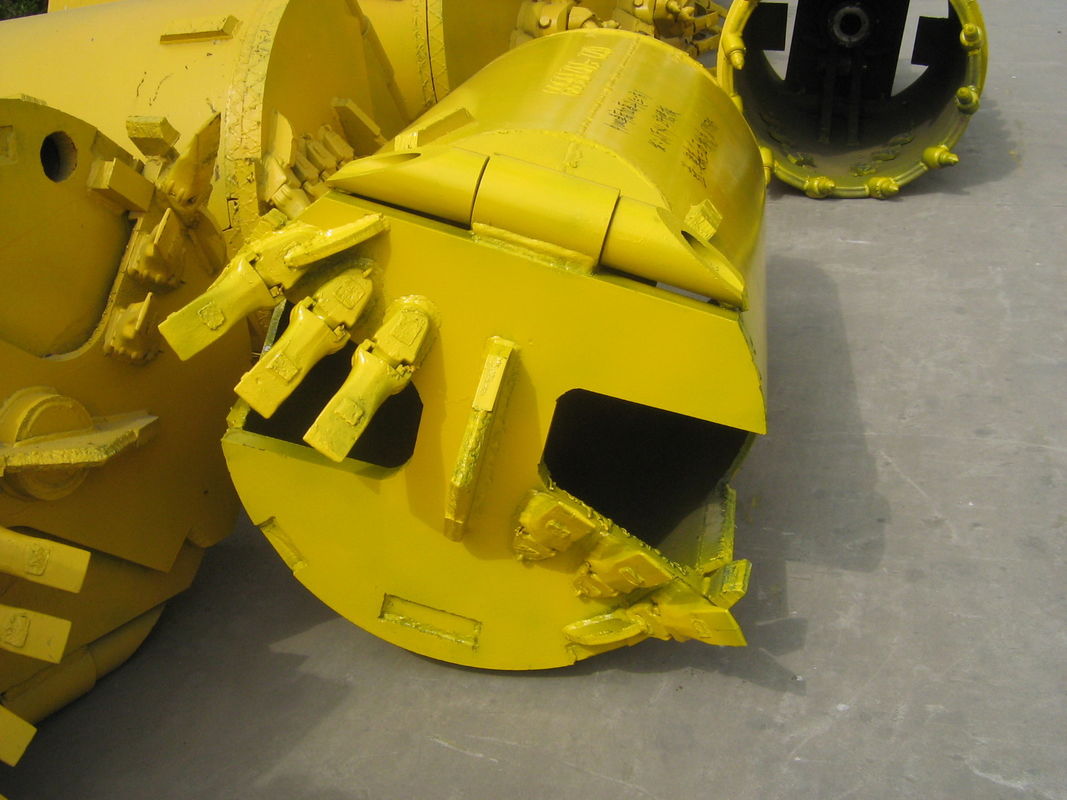 Soil Drilling Rig Components Single Bottom Flat Drilling Bucket 0.6 - 3 ...