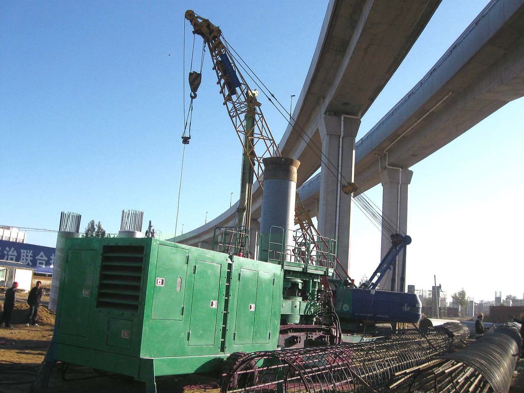 Safety Hydraulic Casing Rotator For 1 - 2m Diameter Bored Pile Foundations