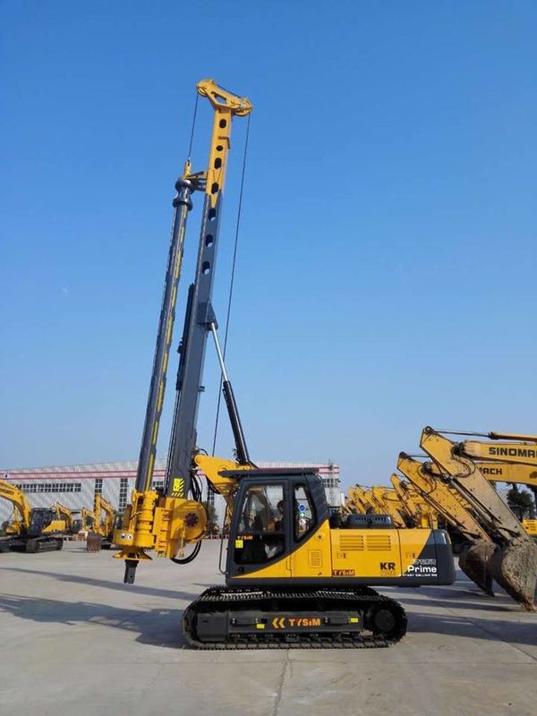 Hydraulic Rotary Borehole Drilling Rig KR125A , Rotary Piling Rig Dia ...