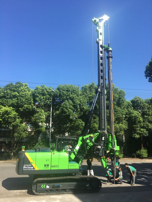 Small Hydraulic Piling Rig Machine Rotation Speed 8 ~ 30 rpm Borehole ...