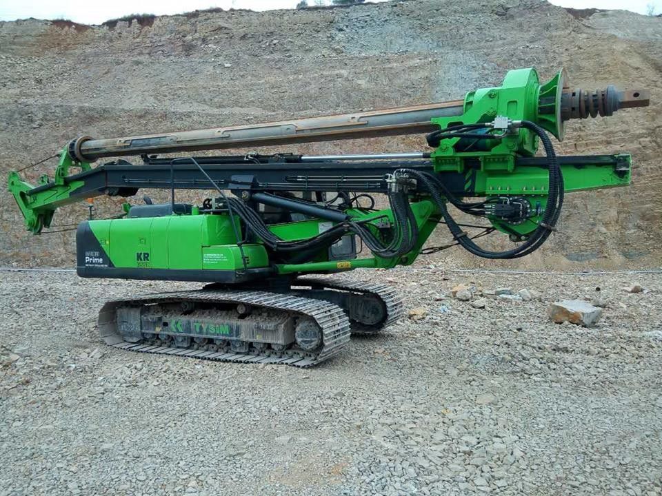 Max. drilling diameter 1300mm Hydraulic Piling Rig Small Pile Driving ...
