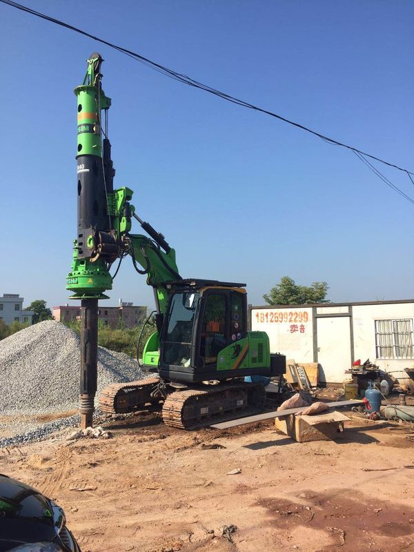 High Security Green Hydraulic Piling Rig 10m Max Drilling Depth 1200mm ...