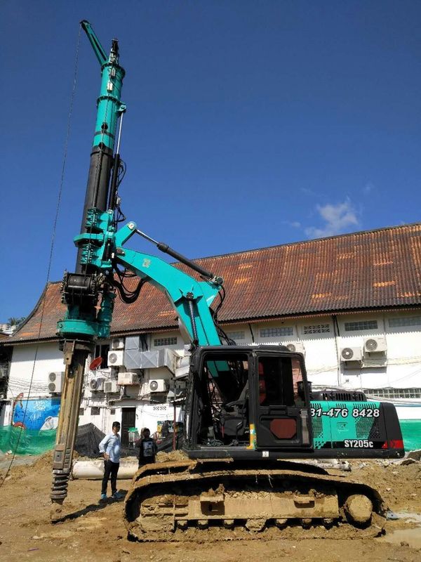 Restructured Excavator Rotary Piling Rig , 24 m Max Pile Depth KR50A ...