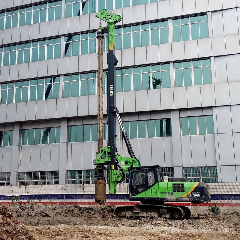 KR125 Excavator Mounted Drilling Rig / Hydraulic Drilling Machine With ...