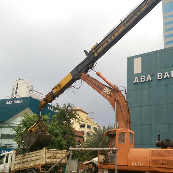 Max Vertical Digging Depth 26M Excavator Telescopic Boom Foundation ...