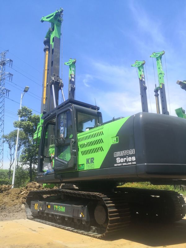 KR60A TYSIM Hydraulic Rotary Rig For Highway Construction Max. drilling ...