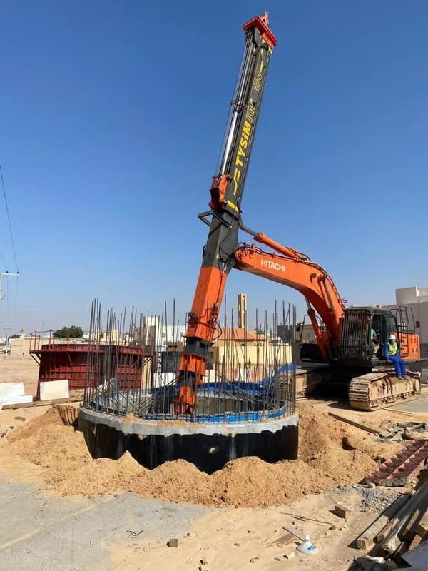 Km Series Telescopic Boom Excavator Clamshell Bucket For Max Depth Soil ...