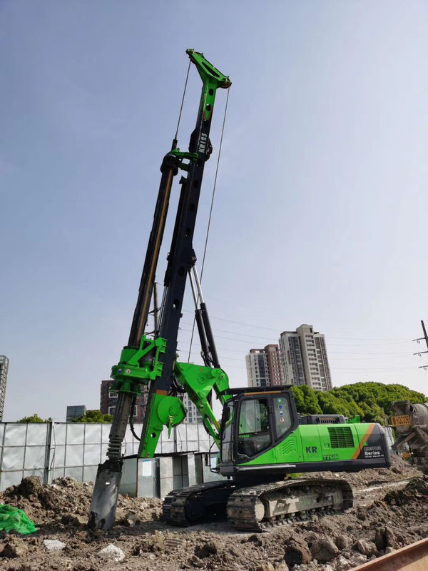 Small Pile Driving Borhole Drilling Machine KR125A Cummis Engine Max ...