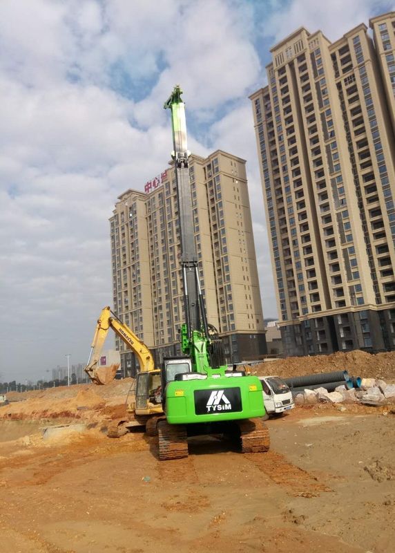 KR150C Hydraulic Piling Rig For 52m Depth 1500mm diameter Bored Pile ...