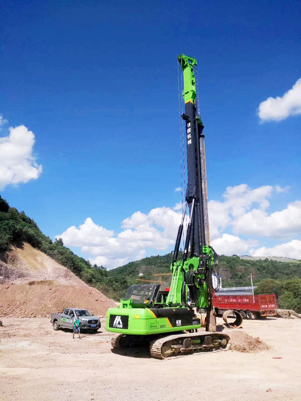 Max Drilling Depth 68m Pile Driving Equipment , Borehole Drilling ...
