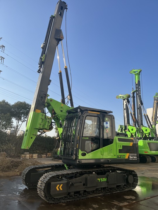 Tysim Kr60A Drilling Rig Small Hydraulic Piling Machine Construction ...
