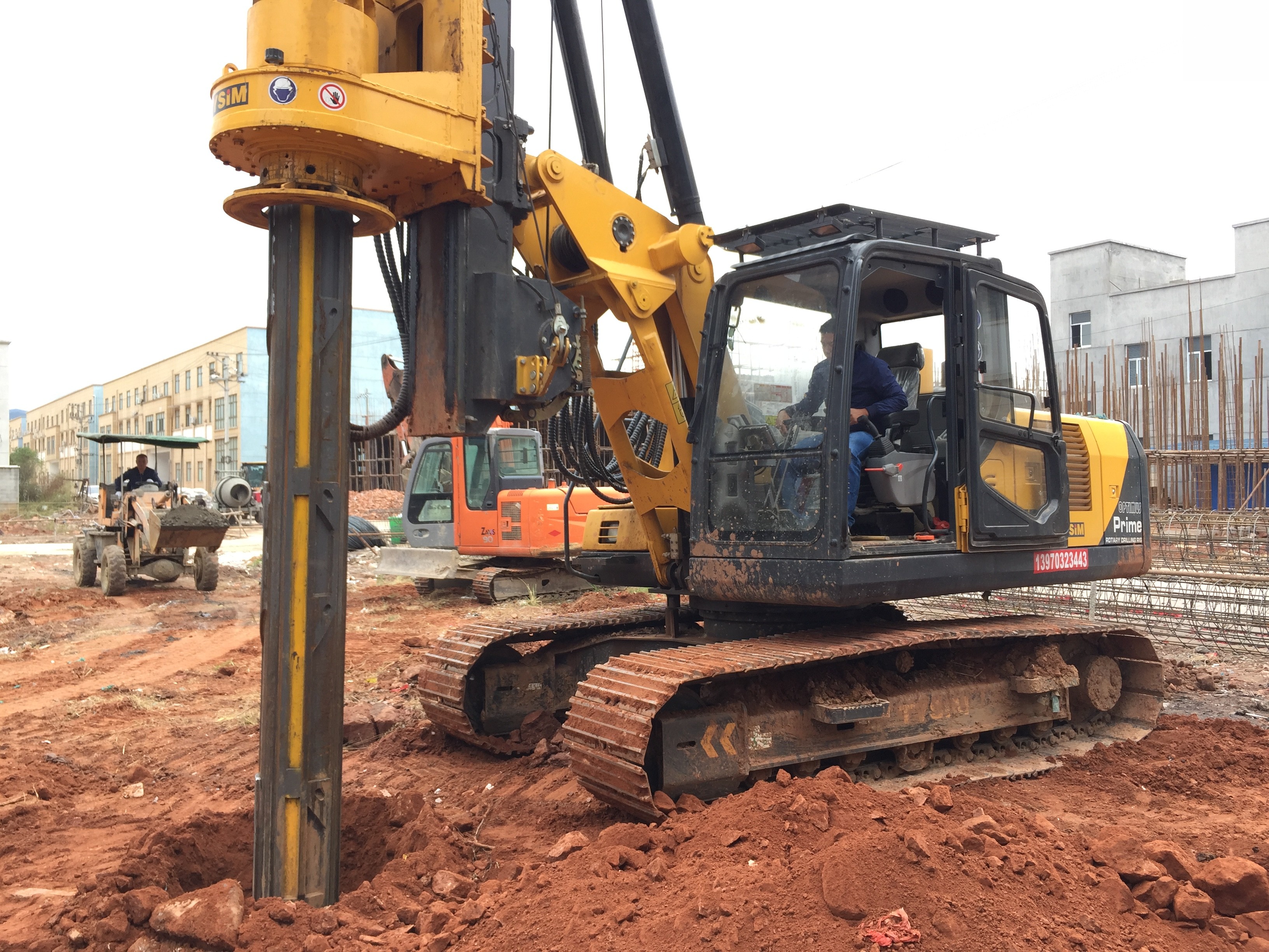 Serviceable rotary piling rig/concrete core drilling machine/tunnel ...