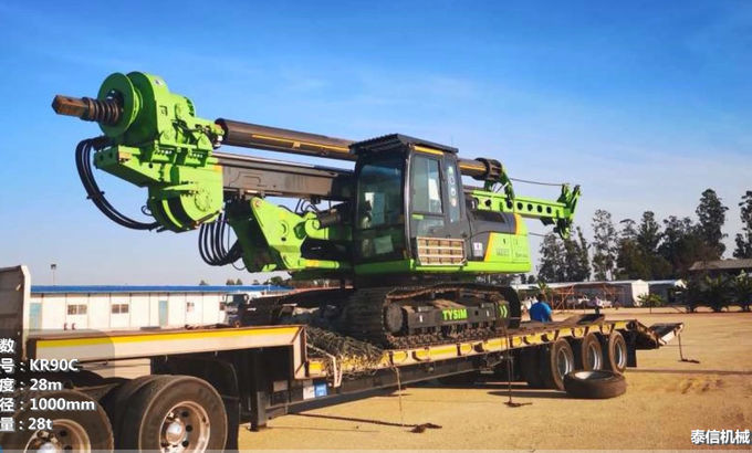 Kr60c Hydraulic Rotary Piling Rig Machine Max Drilling Depth 24m
