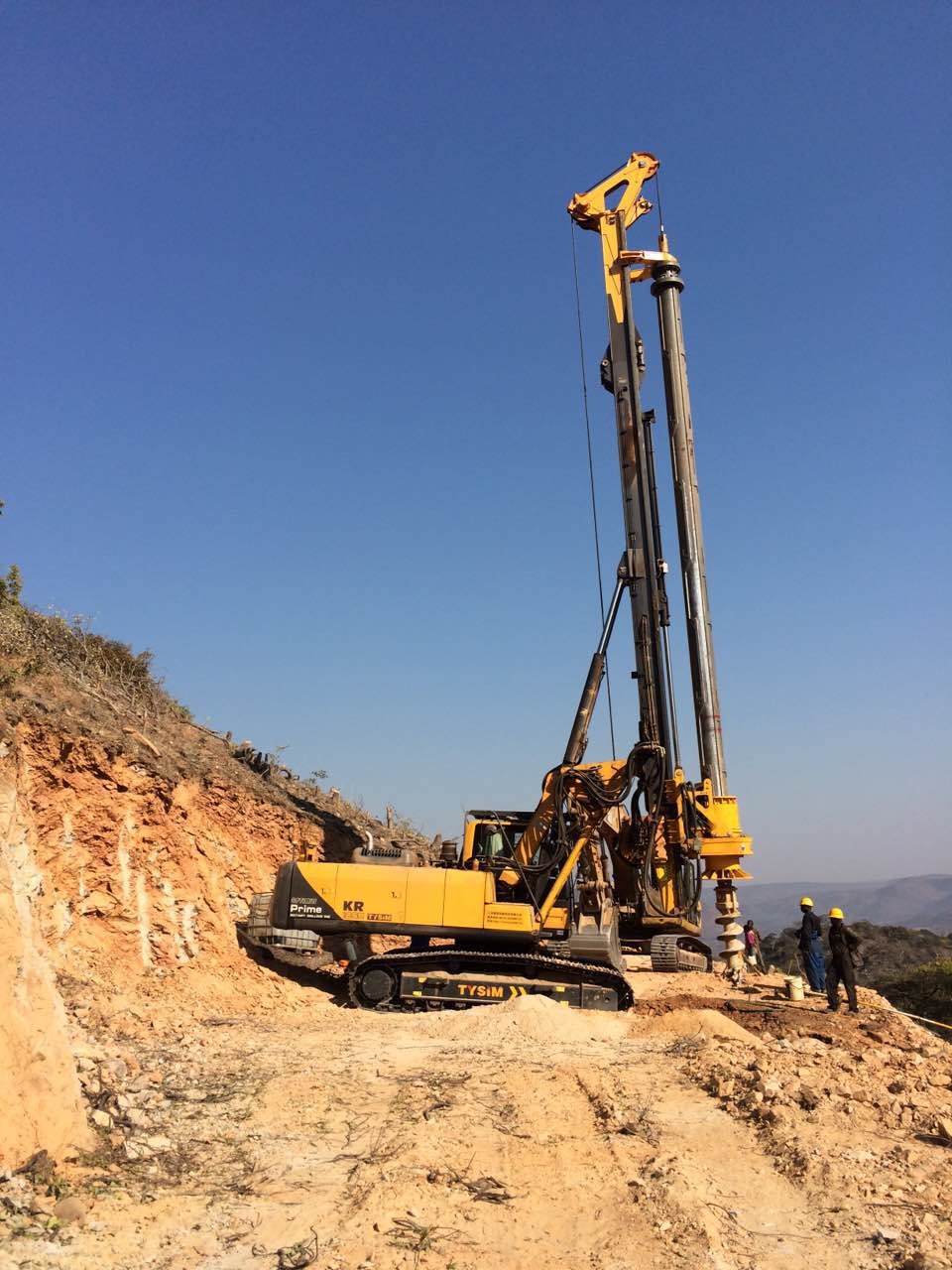 1.3M Max Diameter Bored Pile Rig 45m Max Drilling Depth KR125A Type ...