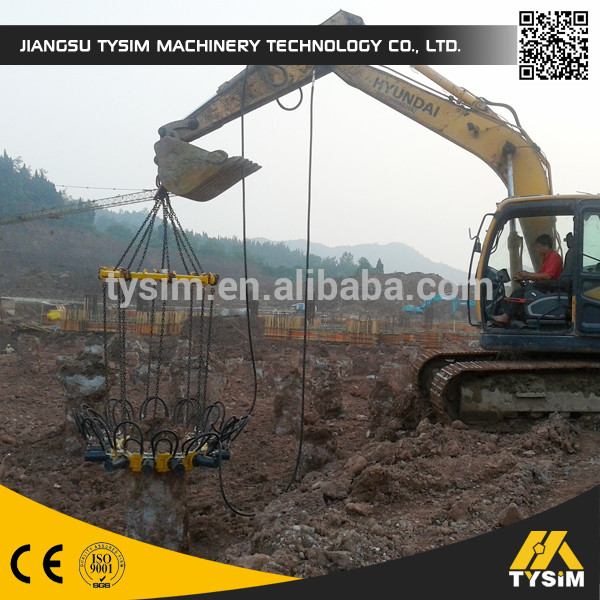 Safer High Efficiency Concrete Pile Machine , Round Pile Cutter Low ...