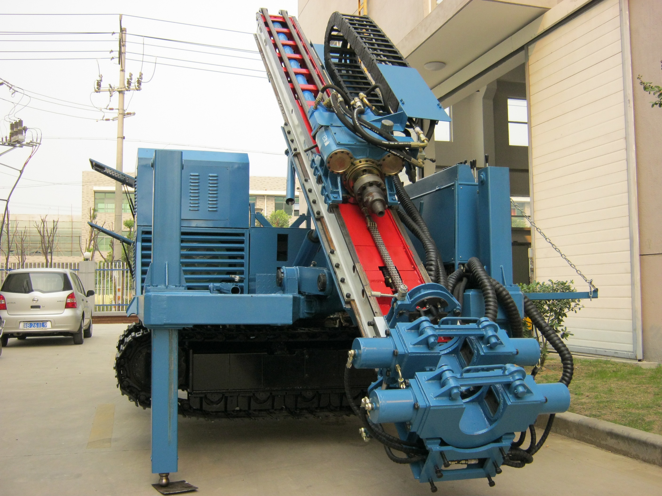 Rotary Hydraulic Piling Rig equipment , 100 - 140m depth bored pile ...
