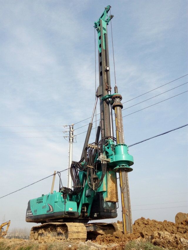 Hydraulic Rotary Bored Piling Drilling Machine With 1M Max Drilling ...