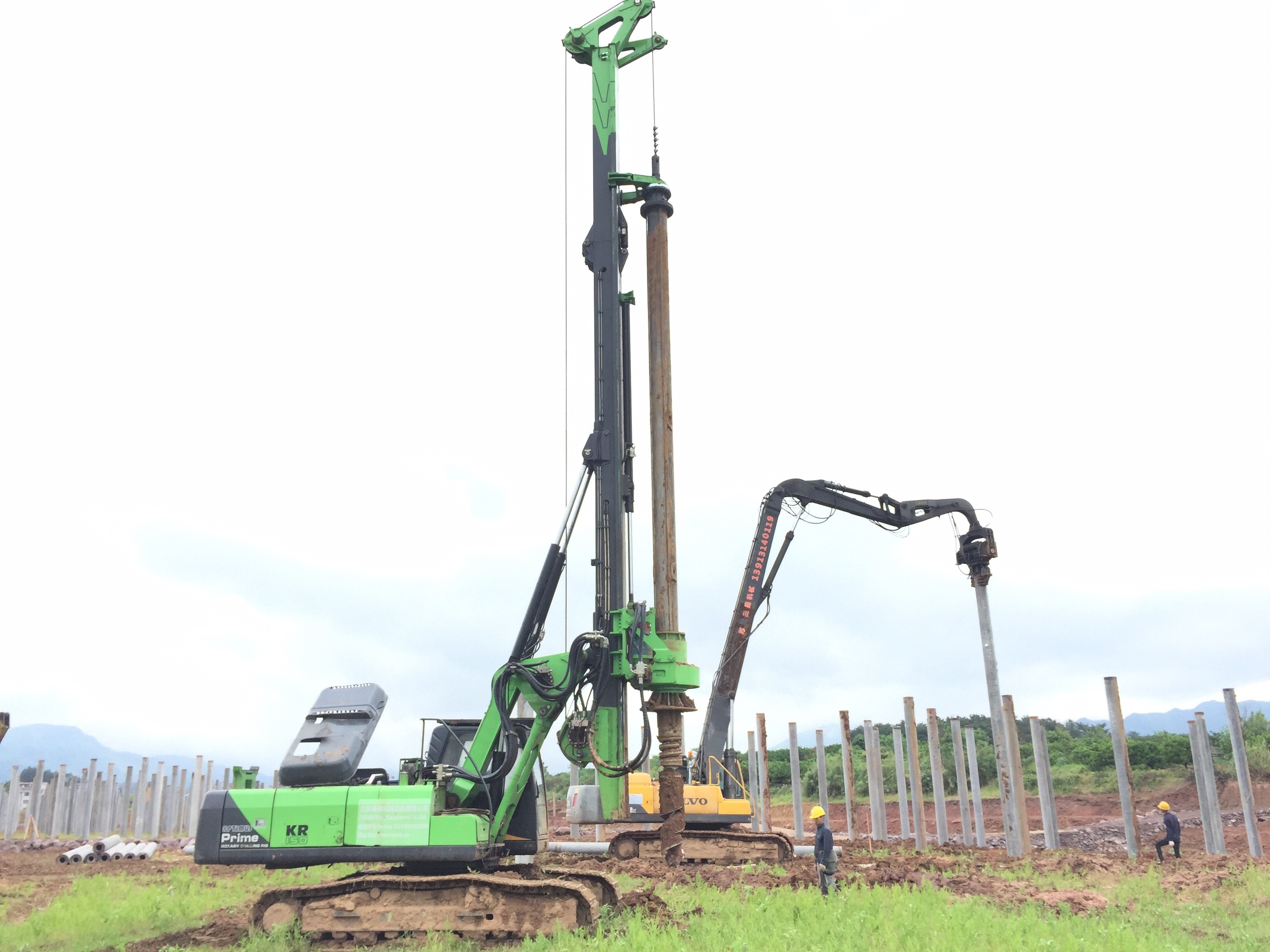 KR150C CAT Chassis High-Performance Hydraulic Piling Rig for Strong and ...