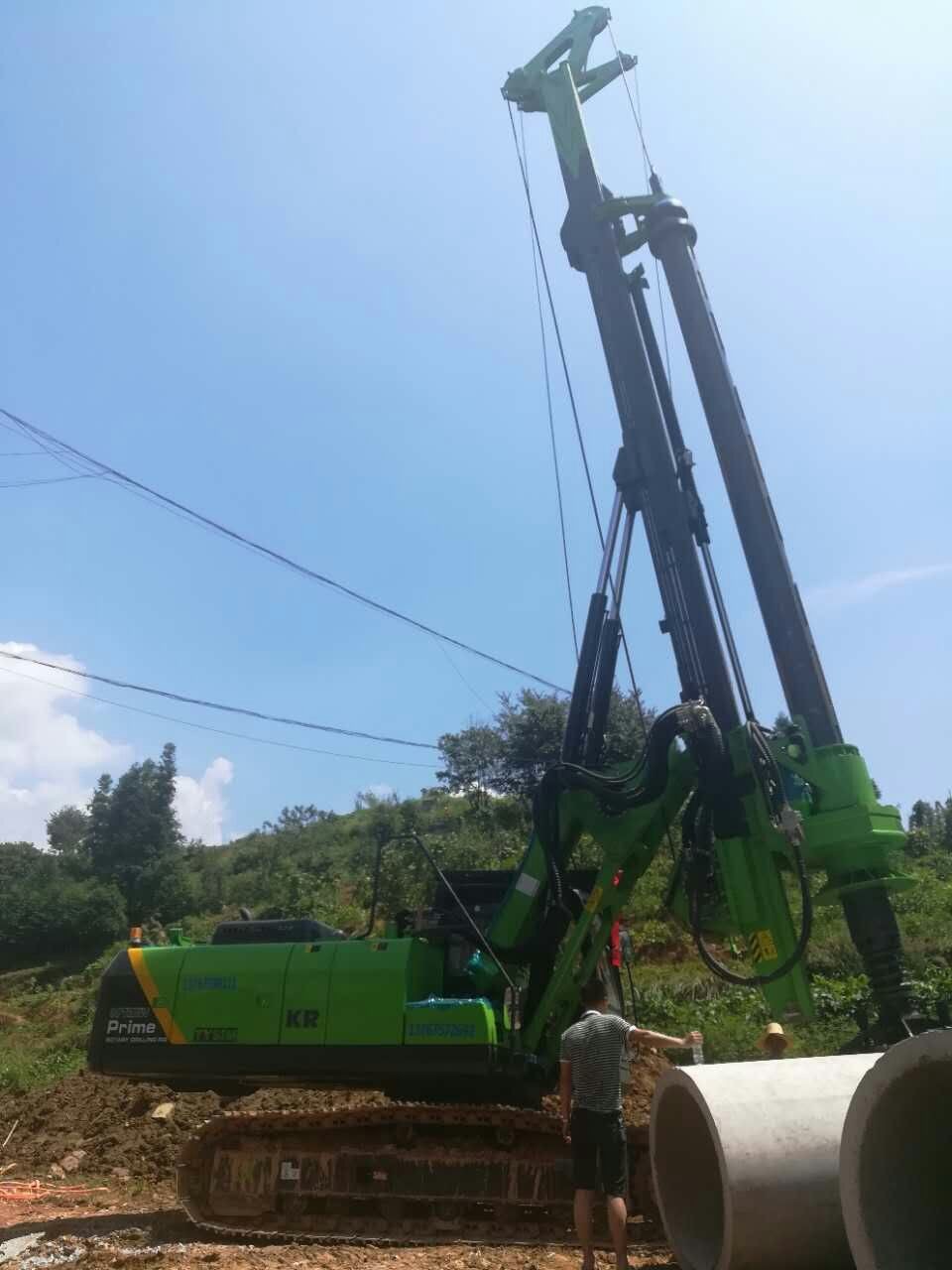 KR125A Piling Rig Machine 43M Max Depth Bored Pile Equipment with kelly ...