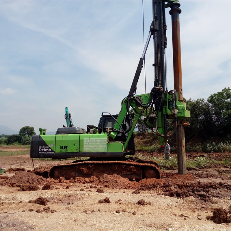 Qatar KR125A Rotary Piling Rig Hydraulic Piling Rig With Diameter 1.3m ...