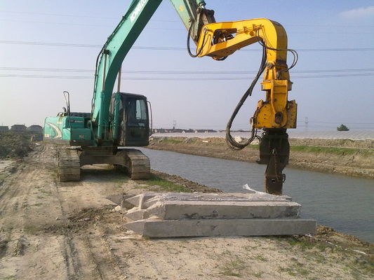 VS250 Construction Mini Integrated Vibratory Hammer Pile Driving Equipment
