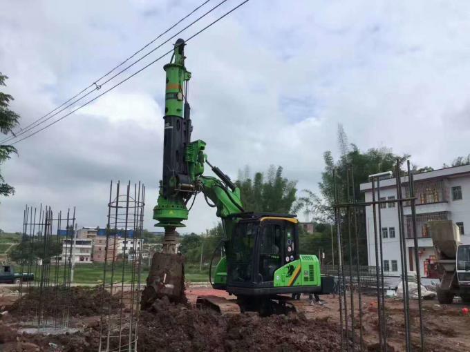 Small Rotary Piling Rig For 10m Depth 1000mm Diameter Drilling ...