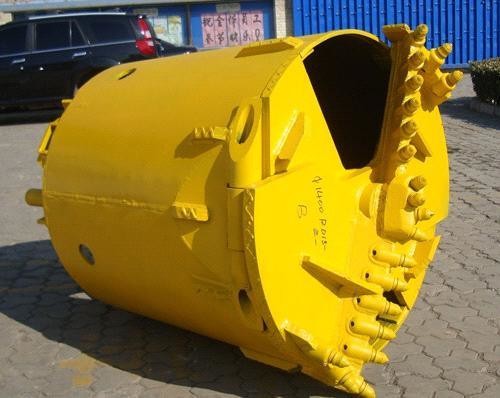 Rotary Bored Piles Construction Machine Parts , Cemented Tungsten ...