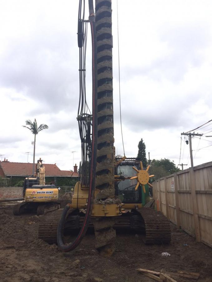 150 kN.m Torque Bored Pile Equipment , CFA Anchoring Rotary Bored ...